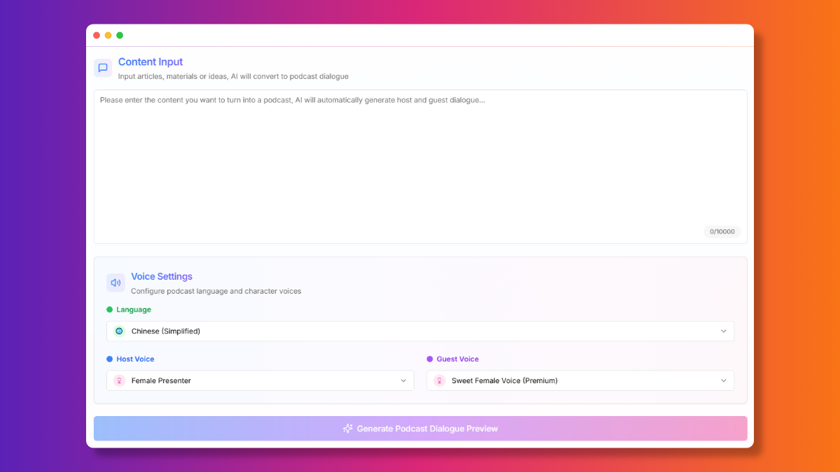 AI Podcast Generator - Professional Interview-Style Podcast Content ...